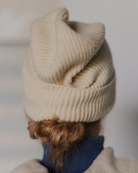 Mea Beanie - Arles Merino Wool - Chaume Sand – Baserange Store ...