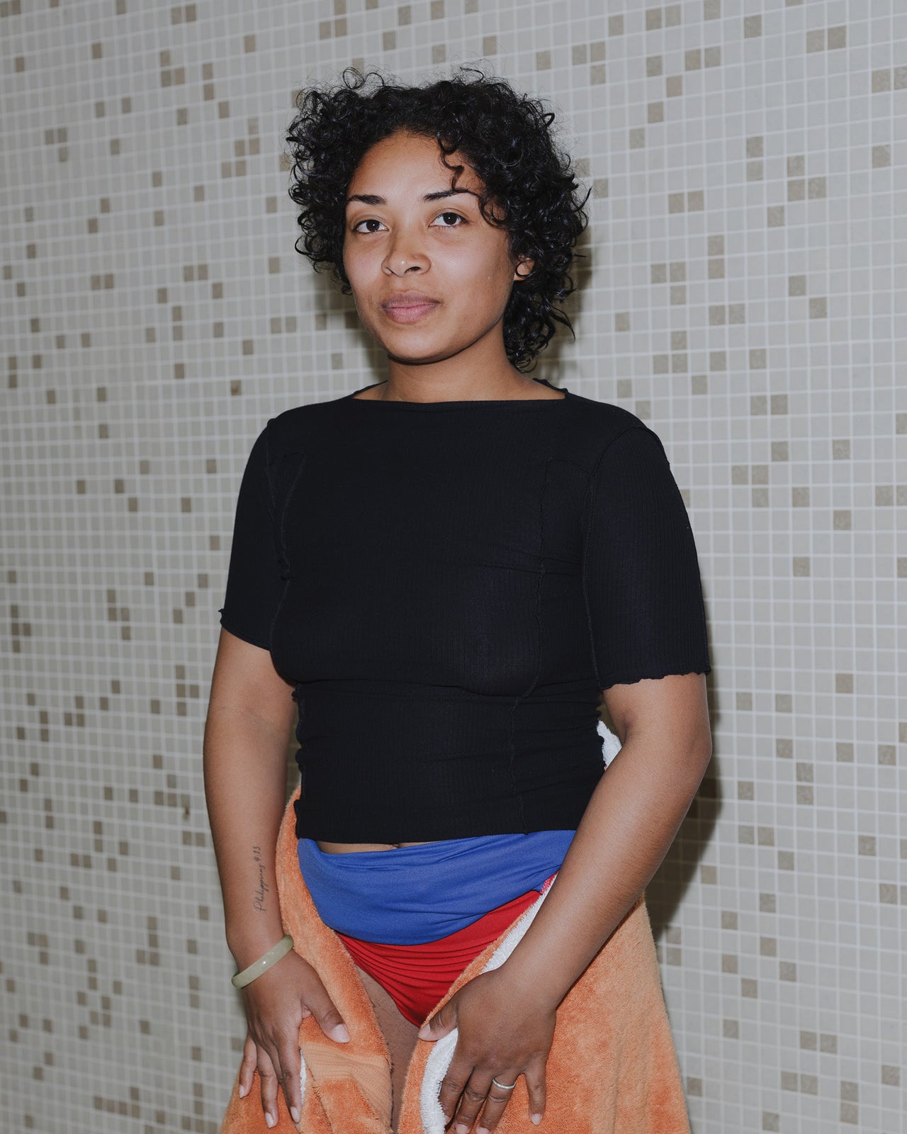 Omato 3/4 Tee Shirt - Organic Cotton Rib - Black – Baserange Store ...