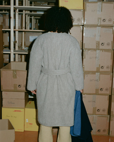 Capas Coat - Brushed Wool - Sahara – Baserange Store, Melbourne ...